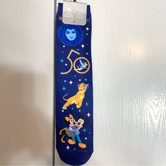 Disney | Accessories | Nwt Disney Crew Socks Walt Disney Worlds 5th ...